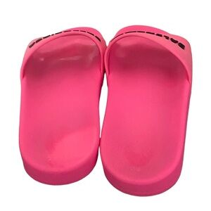 Balenciaga | Shoes | Balenciaga Signature Rubber Pool Slides Logo Hot ...